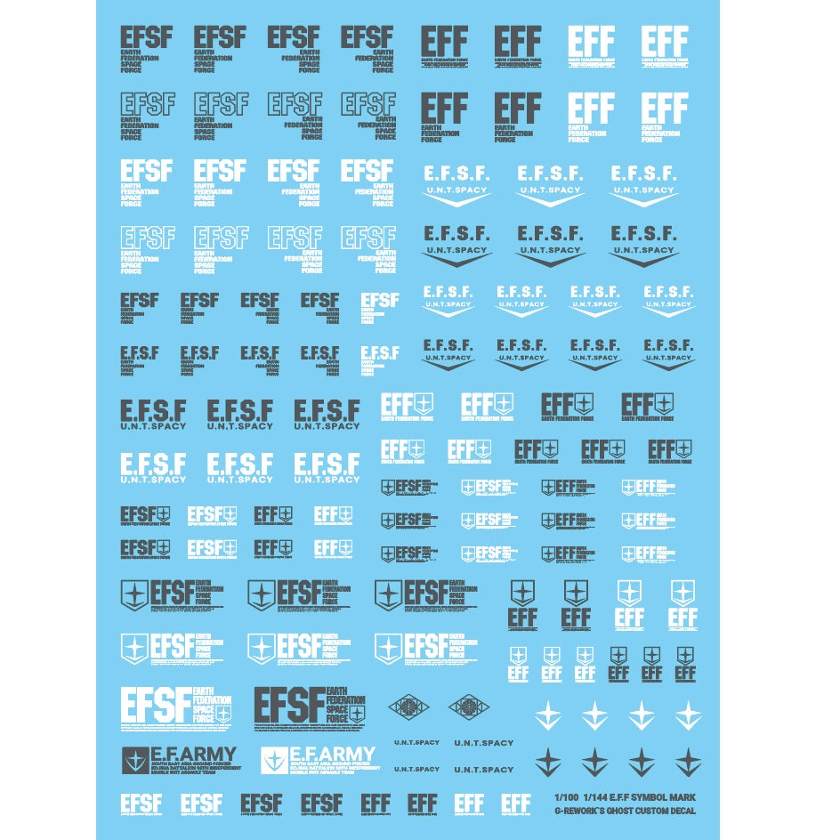 G-REWORK - Custom Decal - 1/100 & 1/144 EF Mark 02