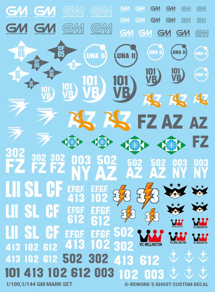 G-REWORK - Custom Decal - [MG/HG] GM Mark Set